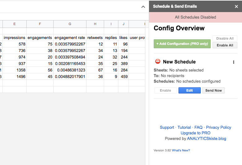 How to create a dashboard using Google Sheets data?